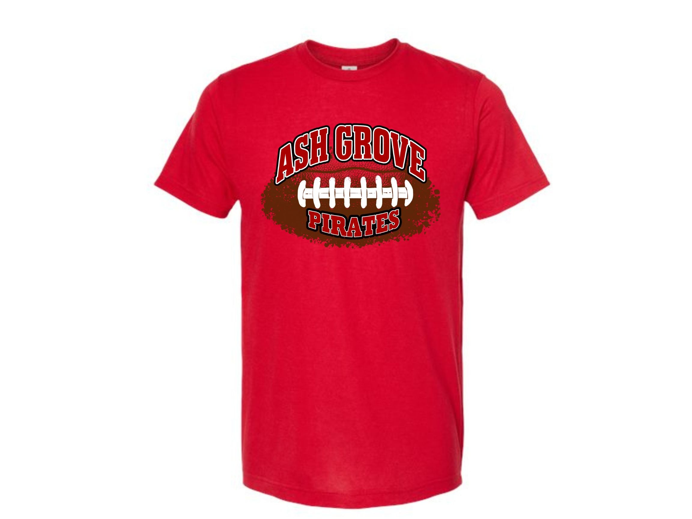 ASH GROVE PIRATES FOOTBALL RED SHORT SLEEVE SHIRT – FaithLoveCreations
